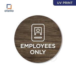 Jual Signage Employees Only Sign Board Staff Only Papan Label Ruangan ...
