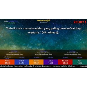 Jual source code - program jam digital masjid jeda iqomah jadwal sholat ...