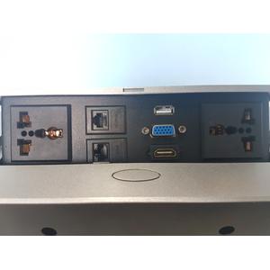 Jual Top Power Socket Lubang Kabel Meja Meeting Kantor Kerja TableTop ...