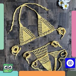 Jual Handmade Crochet Micro Bikini G Thong String Beach Micro EKA ...