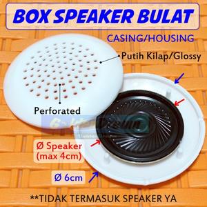 Jual Box Speaker Bulat Cangkang Plastik Casing Housing Rumah Shell ...