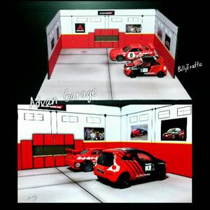 Jual Diorama Papercraft Advan Racing Garage skala 64 - Kota Bandung ...