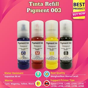 Jual Tinta Pigment Korea 001 003 Pigmen Premium Ink refill Printer ...