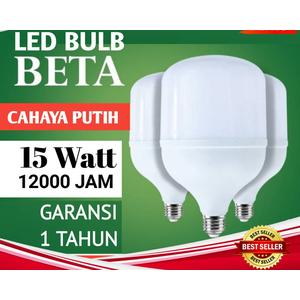 Jual Lampu LED BETA Cahaya Putih, bohlam Bergaransi 1 Tahun, 30-60 WATT ...