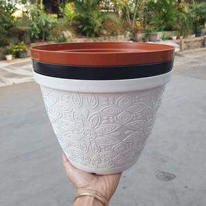 Jual Pot bunga SHALLOM BATIK 25 Pot motif batik timbul bagus tebal ...