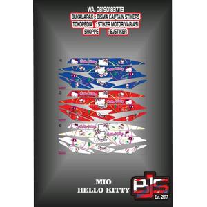 Jual stiker striping list motor mio sporty atau mio smile hello kitty ...