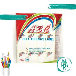 Jual Stiker Label Abc No 103 Motif ( Self Adhesive Label ) / Label ...