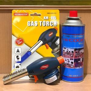Jual Paket Gas Torch + Gas Hi Cook 230 gr Pematik Gas Kompor Api Blow ...