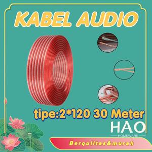Jual Kabel listrik transparan/kabel audio/super promo 2x120 30Meter ...