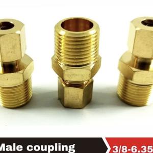 Jual Compression Fitting Nepel Sambungan Selang Tembaga Male Coup 3/8-6 ...