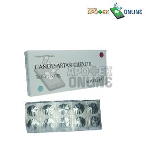 Jual CANDESARTAN 8 MG 1 STRIP 10 TABLET/PENURUN DARAH TINGGI/HIPERTENSI ...