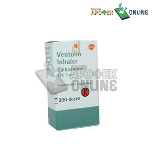 Jual VENTOLIN INHALER 100 MCG 200 DOSIS/SALBUTAMOL/INHALER ASMA/SESAK ...