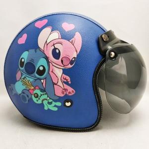 Jual HELM LILO STITCH nis HELM SEPEDA KULIT STITCH AND ANGEL KLASIK ...