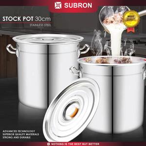 Promo SUBRON Stok Pot 30cm Besar Tebal Panci Sup Tinggi Multifungsi ...