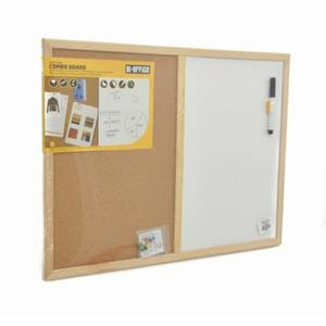 Jual PIN BOARD / PAPAN MADING KAYU Bi-Silque Papan Kombinasi uk 60x45 ...