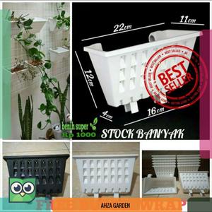 Jual Pot Bunga Argo 01 Warna Putih & Hitam - Pot Dinding - Pot Tempel ...