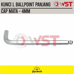 Jual Cap Mata Kunci L Ballpoint Long 4mm / Tjap Mata Hex Key Ball Point ...