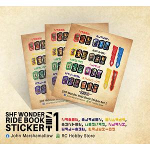 Jual Custom Sticker SHF Wonder Ride Book Detail Kamen Rider Saber Set ...