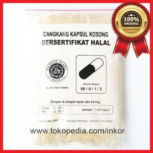 Jual Capsugel Cangkang Kapsul Kosong Halal Gelatin Capsules Natural ...