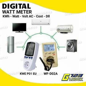 Jual Pengukur Listrik KWh Digital Power Meter Volt Amper Watt Meter ...