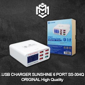 Jual Adaptor Charger Sunshine SS-304Q 6PORT/ADAPTOR CHARGER SUNSHINE ...
