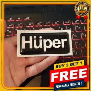 Jual EMBLEM STIKER LOGO HUPER SOUND STIKER AUDIO STICKER LENTUR 3D ...