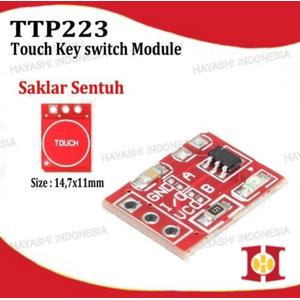 Jual TTP223 Touch Sensor Sentuh Key Module Settable Capacitive 1 Ch ...