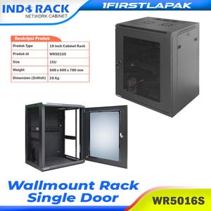 Jual SP Rack Server Wallmount 15U Single Door WR5015S Indorack Rak ...
