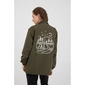Promo Berrybenka Street - Outer Coach Jaket Wanita Japan Camp - Olive ...