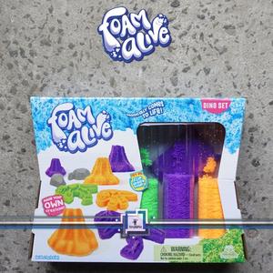 Jual Foam Alive DINO VOLCANO SET Fluffy Squishy Rubbery Bouncy Magic ...