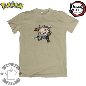 Jual Kaos Inosuke Primeape Demon Slayer X Pokemon 759 - Jakarta Barat ...
