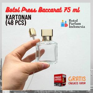 Jual BOTOL PARFUM SPRAY KACA KOSONG BACCARAT 75 ML 1 KARTON 48 PCS ...