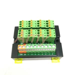 Jual PLC terminal block module sensor 3 wire 8 bit input and output DIN ...