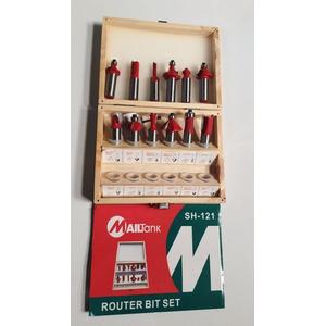 Jual BESAR 12 ROUTER SHS121 BIT SET MATA PROFIL MATA TRIMMER KRISBOW ...