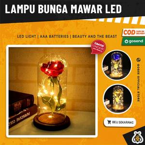 Jual BPM03 - Lampu Bunga Mawar Dekorasi LED Beauty and The Beast ...