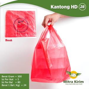 Jual Plastik HD Ukuran 28 Warna Merah 0015 (Harga per pak) - Jakarta ...