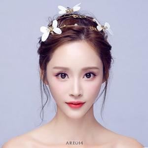 Promo Tiara Rambut Emas Bridal Modern - Aksesoris Crown Emas - ARE 014 ...