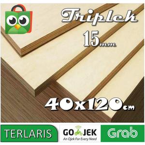 Jual Multiplek 15mm 120x40cm | Triplek 15mm 40x120 cm | Plywood Grade A ...