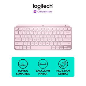 Jual Logitech MX Keys Mini Keyboard Wireless Bluetooth Backlit - Rose ...