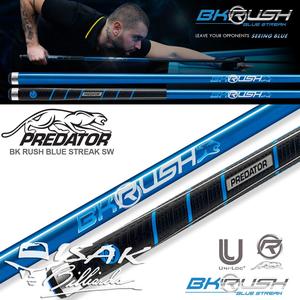 Jual Predator BK Rush Blue Streak SW - Break Cue Revo Carbon Billiard ...