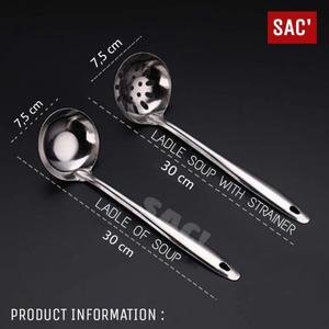 Jual Soup Ladle Stainless 304 Centong Kuah Sayur Sendok Besar Sup Shabu ...