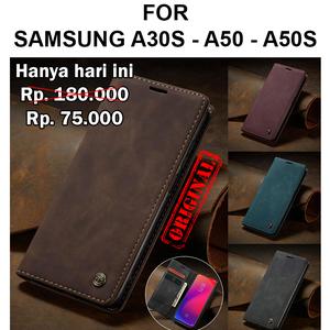 Promo CASEME FLIP COVER case Samsung A30s A50 A50s casing hp leather ...