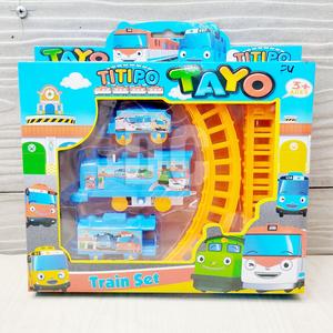 Jual Titipo Tayo Train Set Mainan Kereta Api Tayo Dengan Rel & 3 ...