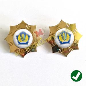 Jual Lencana Pin Model Bintang Pin Logo Kementerian Keuangan Bahan ...