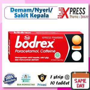 Jual XPRESS Bodrex 10 Tablet Bodrek Obat Pusing Nyeri Tablet ...