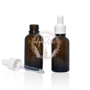 Jual Botol Pipet (Reagent Bottle) 30ml Kaca Tebal Amber Tutup Putih ...