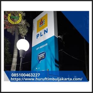 Jual Totem pylon sign PLN Bekasi pylon SPBU pylon office pylon sign ...