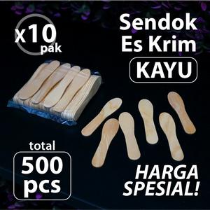 Jual Paket isi 500 pcs Sendok Es Krim Kayu - Ice Cream - Sendok ...