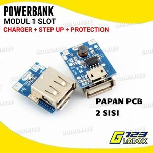 Jual Modul Powerbank 1 Slot Multi Charger + Step Up + Protection 5V 1A ...