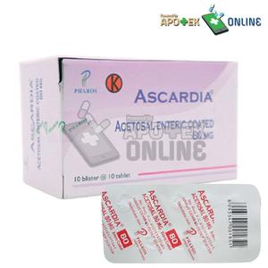 Jual ASCARDIA 80MG STRIP 10 TAB/ASPIRIN/ACETOSAL/PENGENCER DARAH - Kota ...